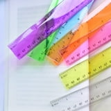 Chainplus 12 inch Transparent Plastic Rulers, Metric & English MM, 7 ...
