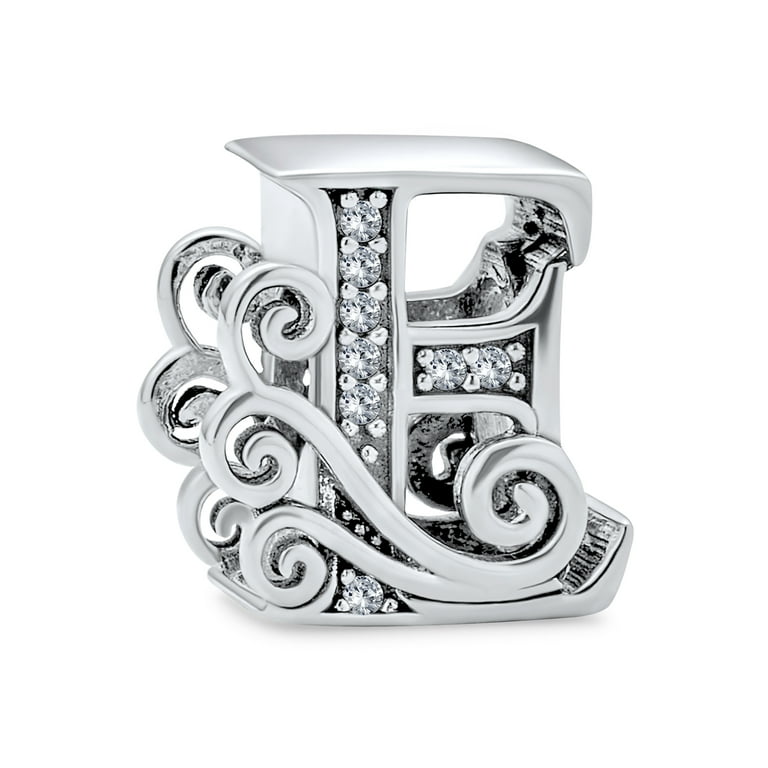 Silver Fancy Alphabet