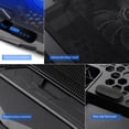 QDJZ S18 Laptop Stand Adjustable 4 Silent Fans ABS Control Fan Speed ...