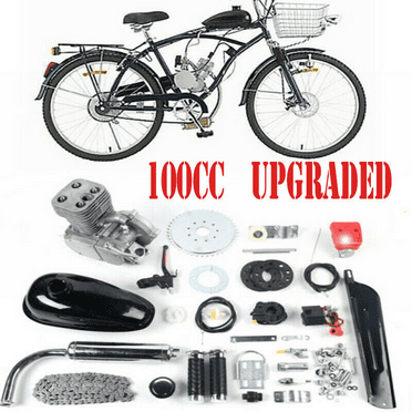 Wuzstar 2-Stroke 100cc Bicycle Engine Kit with Powered DIY Accessories ...