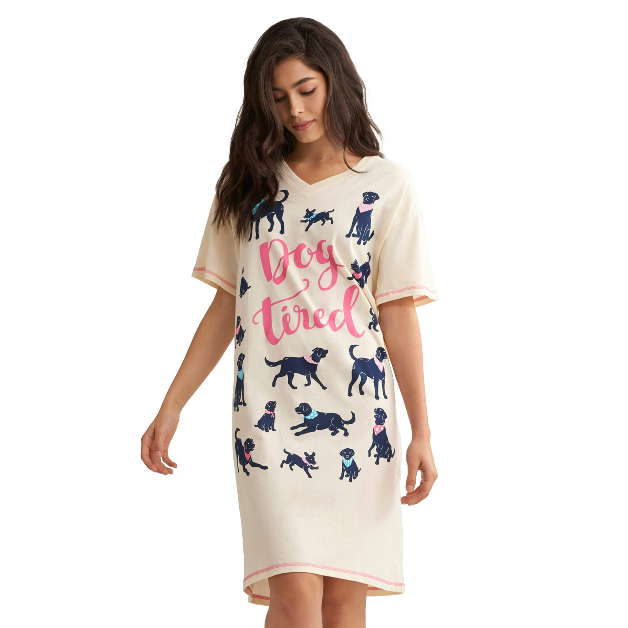 Click here for Little Blue House Womens Sleepshirt  Dog Tired - W... prices