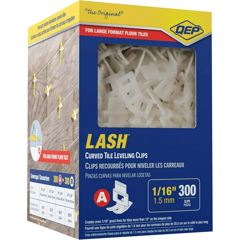 QEP LASH Curved Floor Tile Leveling System Clips Part A 300 Pack Walmart