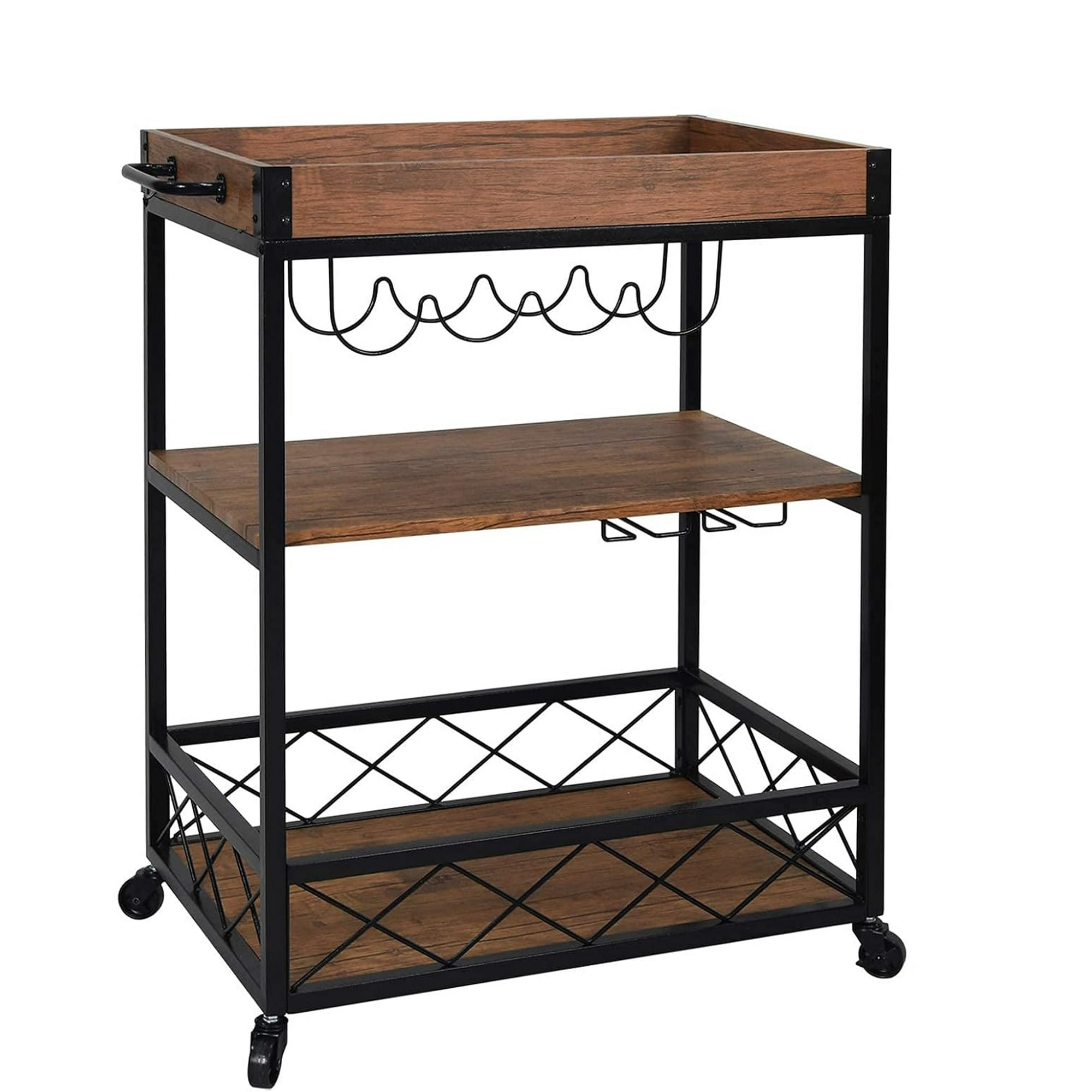 Click here for Nola Home And Furniture Marsala Wood Bar Cart  Hom... prices