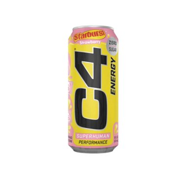 Cellucor C4 Energy Drink, STARBURST Strawberry, Sugar-Free, Pre-Workout ...