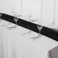 BalsaCircle 72" Black Extra Premium Chiffon Table Top Runner Wedding ...