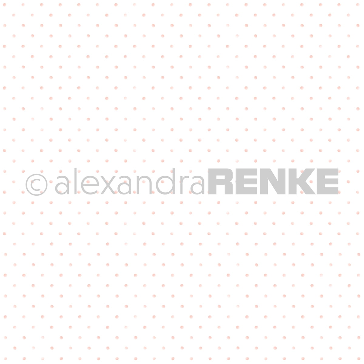 Alexandra Renke Basic Design Paper 12"X12"-Light Rose Little Dots ...