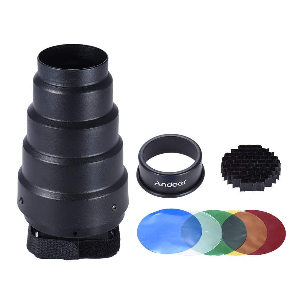 Buy Andoer Conical Snoot Light Modifier w/ 50 Degree Honeycomb Color ...
