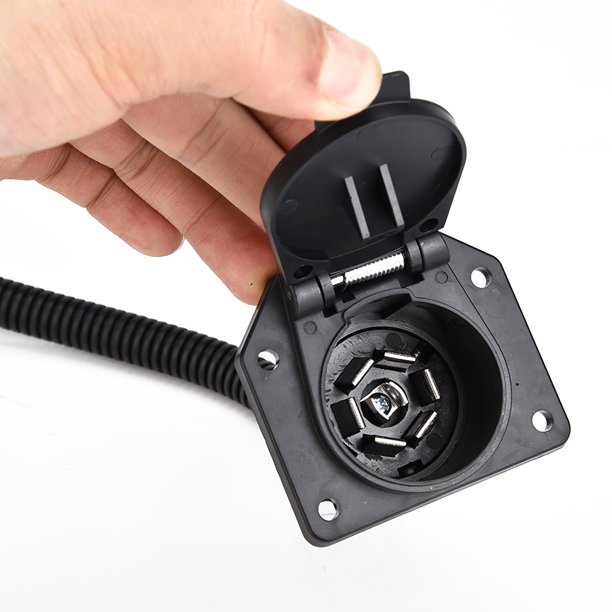 Trailer Adapter Plug Weatherproof 4Pin To 7Pin 12V Trailer Towbar ...