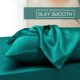 ANMINY Satin Sheets Silk Sheets King Turquoise Bed Sheet Set Deep ...