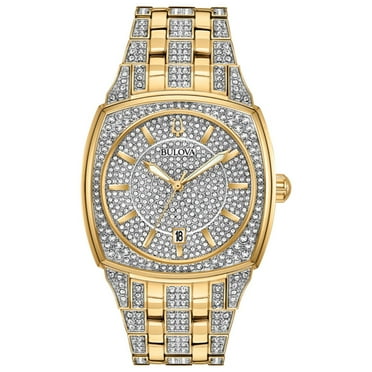 Bulova Men's Gold-Tone Stainless Steel Automatic Watch - Walmart.com