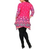 White Mark Women's Plus Lucy Tunic Top - Walmart.com