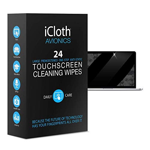 iCloth Large Screen Cleaning Wipes - Cleans and Protects a Computer ...