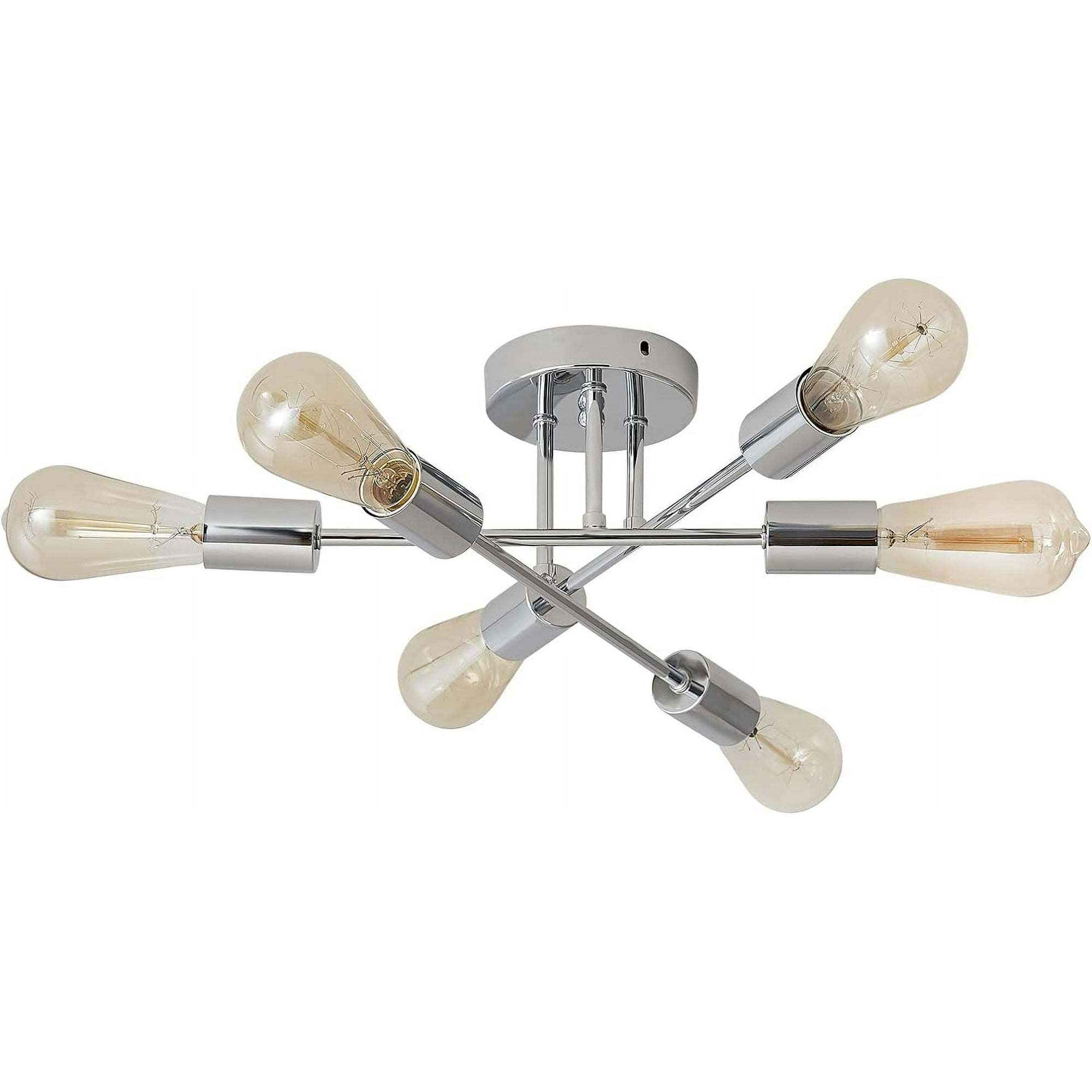 Click here for Hshdldf 6 Lights Modern Chandelier Semi Flush Moun... prices