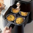 Air Fryer Baking Molds, Non-Stick Reusable Silicone Molds for Egg ...