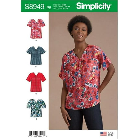 Simplicity US8949P5 Sewing Pattern Womens Blouse, Size P5 | Walmart Canada