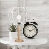 MLINS Metal Lamp Shade Frame Table Lampshades Light Cover Frames White ...