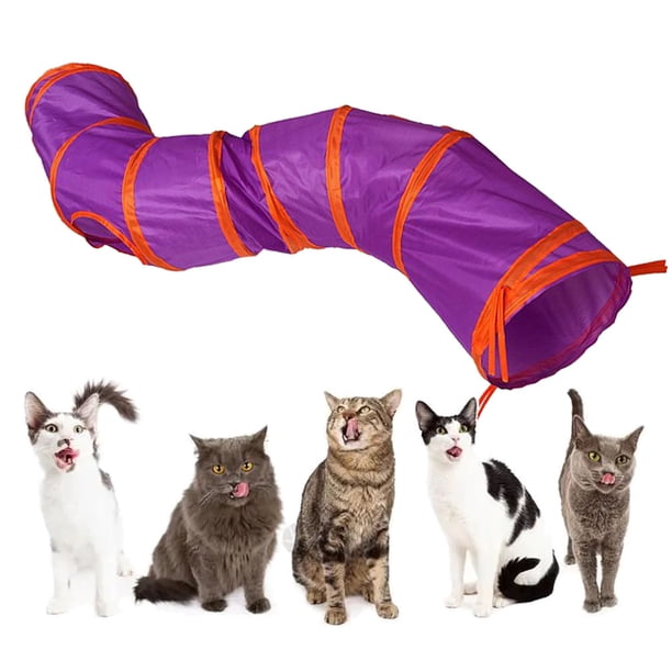Cat Tunnel,Cat Tunnels for Indoor Cats Toy,Collapsible Cat Play Tunnel ...