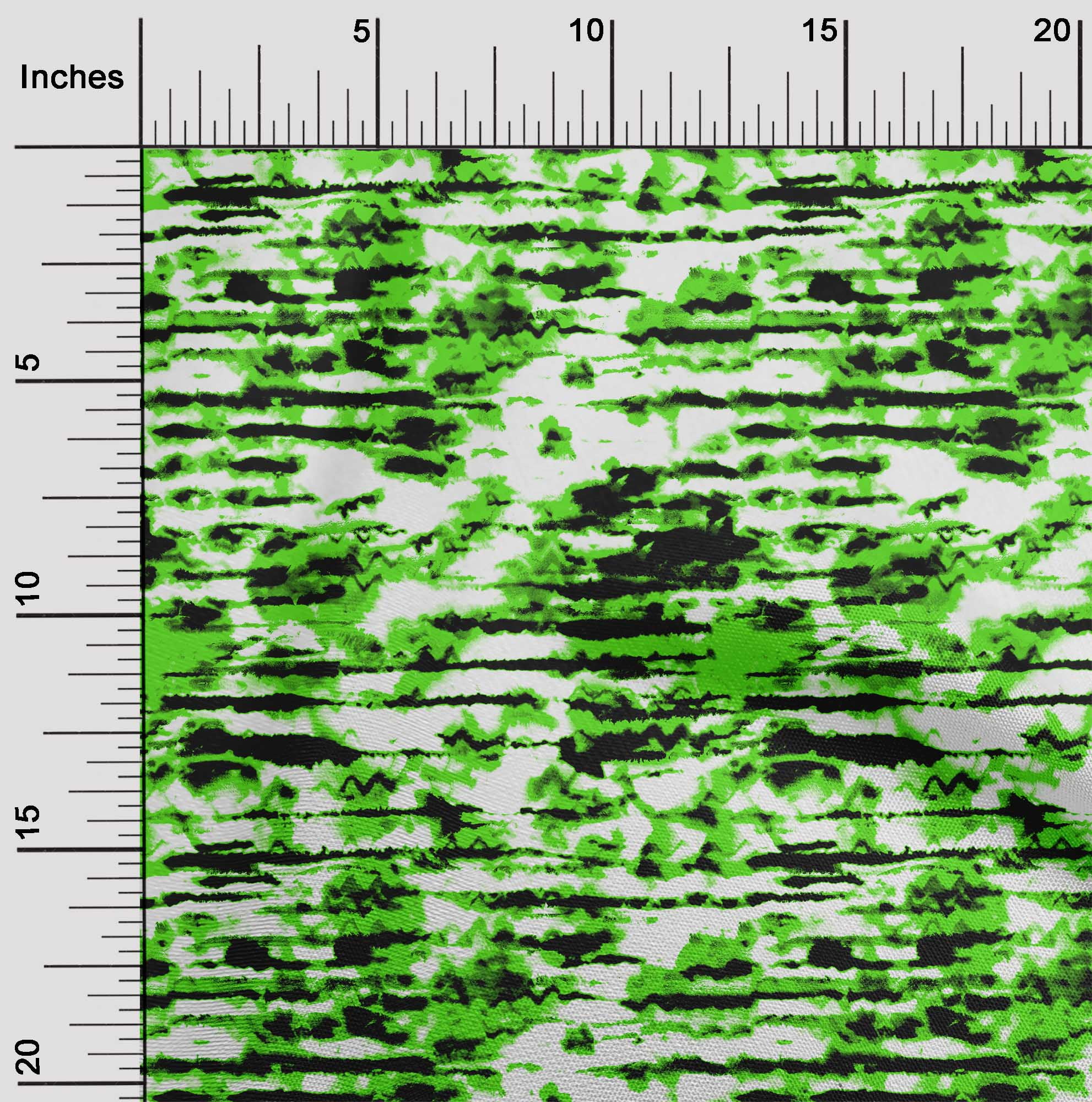 oneOone Georgette Viscose Light Green Fabric Animal Skin Sewing ...