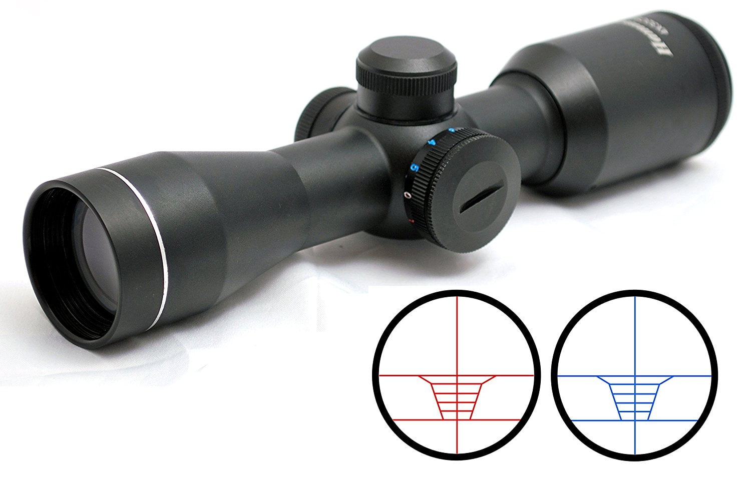 Hammers Compact 4X32CBT Illuminated Multi line Reticle Crossbow Scope Hammers Compact 4X32CBT Illuminated Multi line Reticle Crossbow Scope