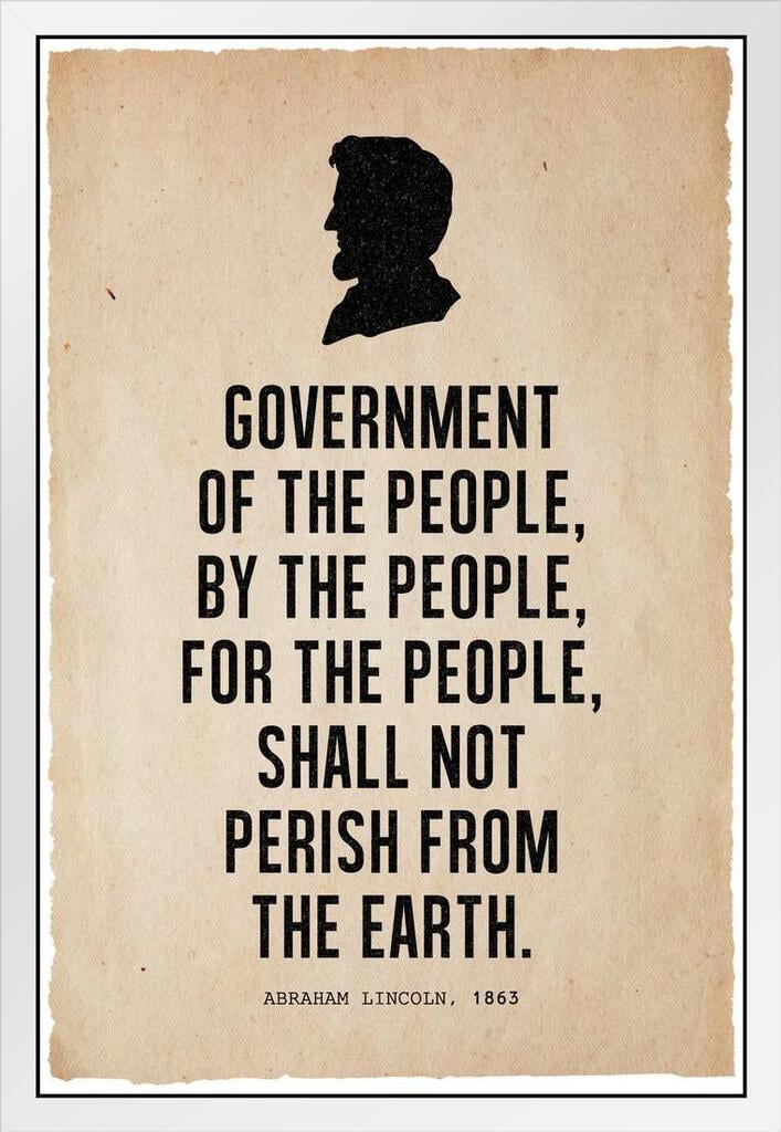 President Abraham Lincoln Government Famous Motivational Inspirational ...