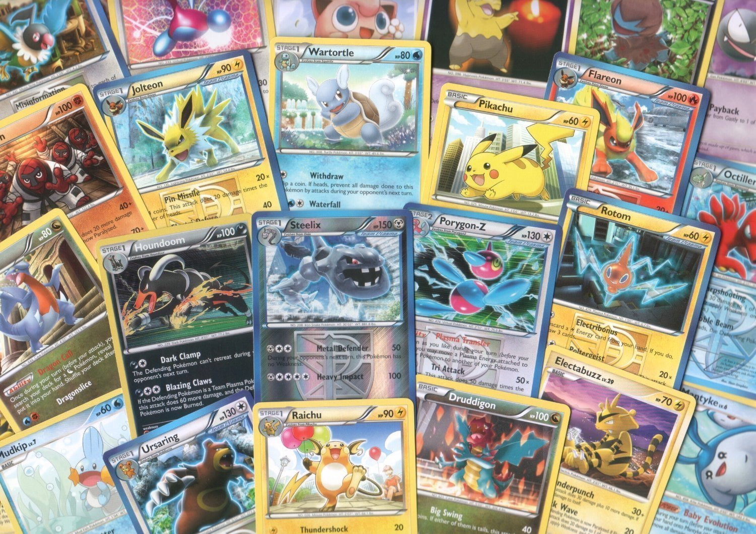 100 Assorted Pokemon Trading Cards With 7 Bonus Free Holo Foils 100 Assorted Pokemon Trading Cards With 7 Bonus Free Holo Foils