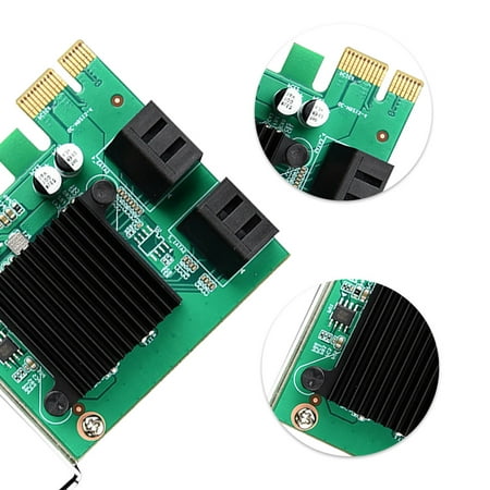 PCI-E to SATA Extender 4 Port SATA 3.0 board PCI-E to SATA Expansion ...