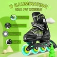 Maxluke Adjustable Kids Inline Skates for Girls Boys Ages 4-12, Fun ...