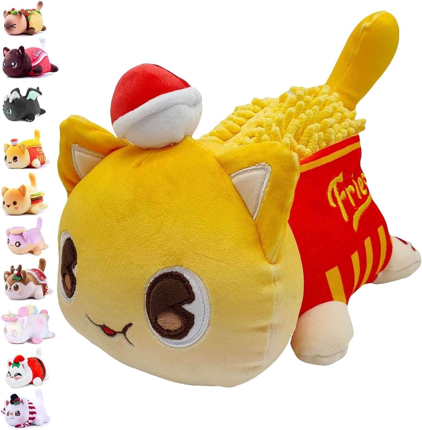 YISITIAN Plushie cat， Plush Food Styling Meow, Donut/Werewolf/Reindeer ...