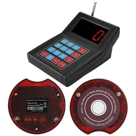 Restaurant Pager System, Wireless 3 Indication Modes High Sensitivity ...