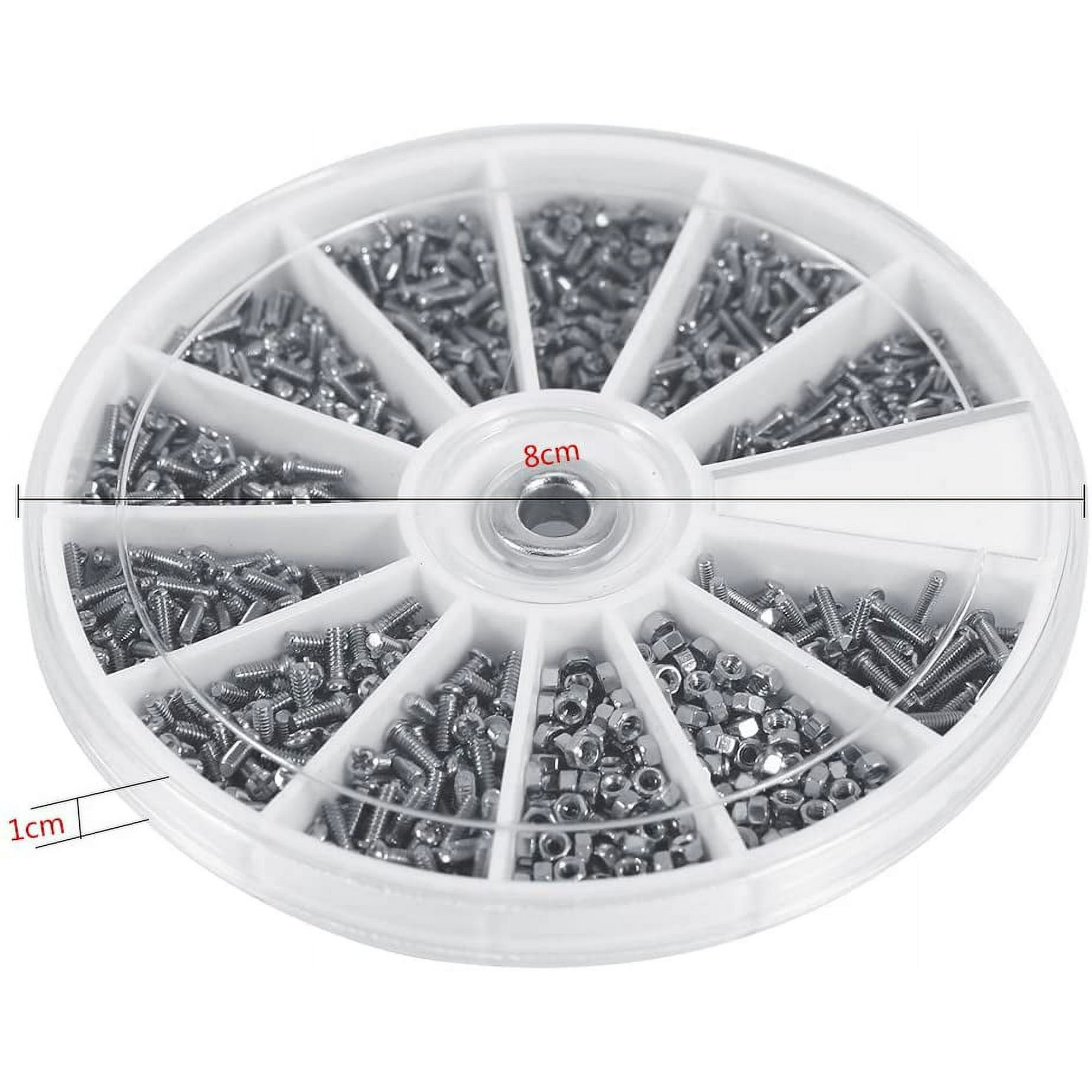 Click here for Chlua Box Of 600pcs Assorted Round Countersunk Hea... prices