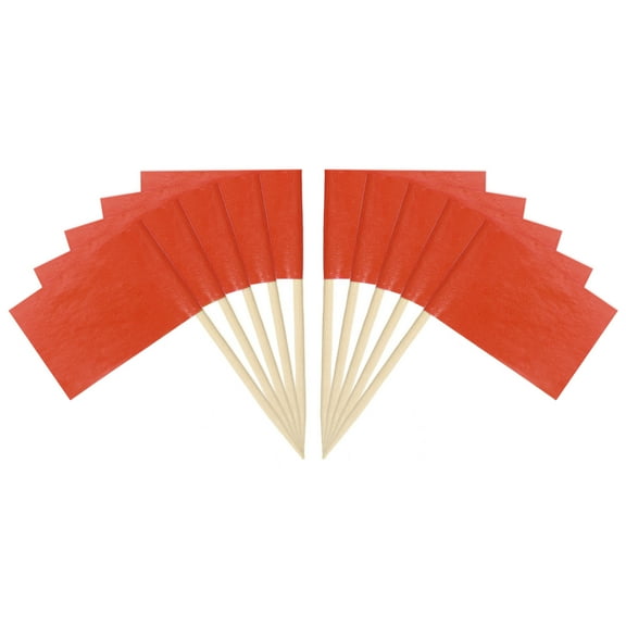 60pcs Cupcake Toppers Flags Mini Small Triangle Flags Toothpick Sticks ...