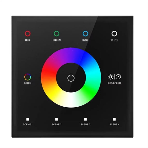 Interruptor de Pared con Regulador de Intensidad LED, Panel Táctil de ...