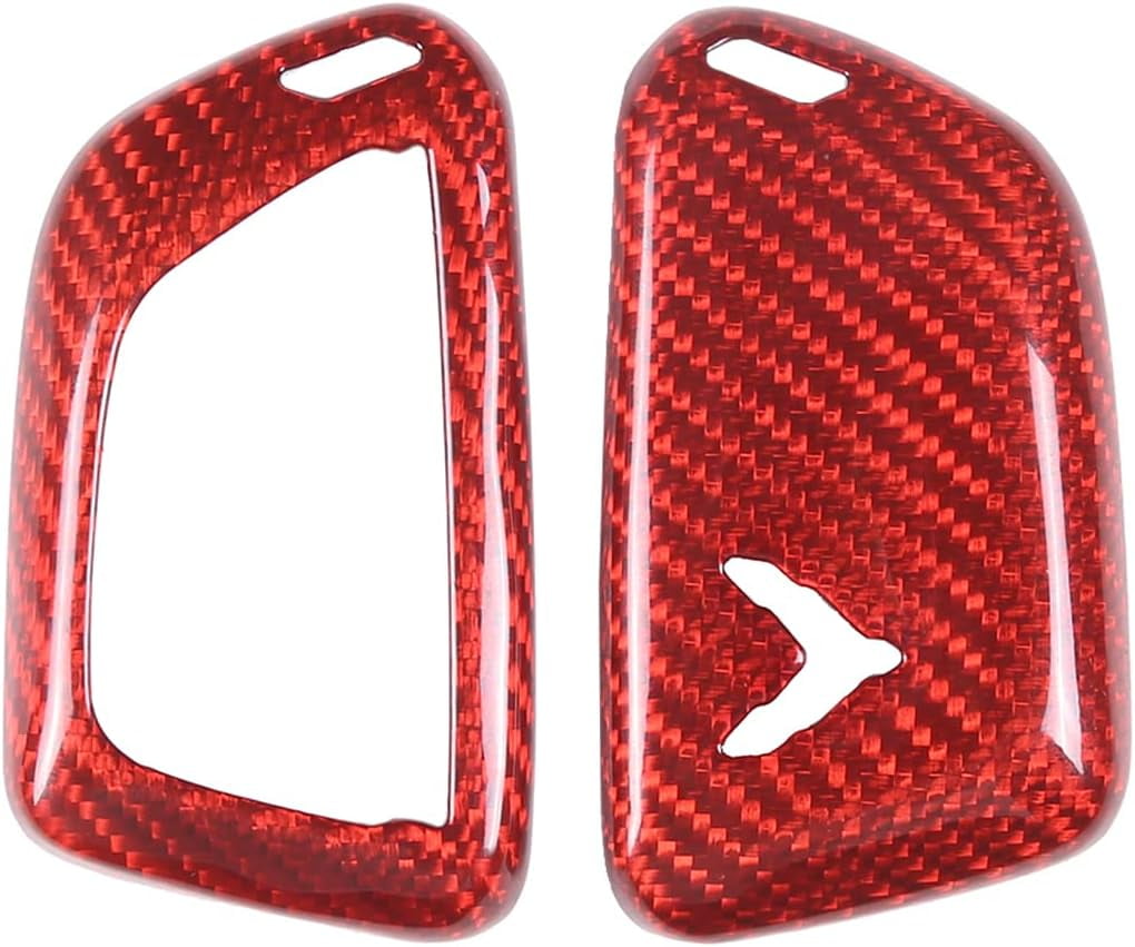 TINKI Real Carbon Fiber Key Fob Case Cover Fit for Chevrolet Corvette ...