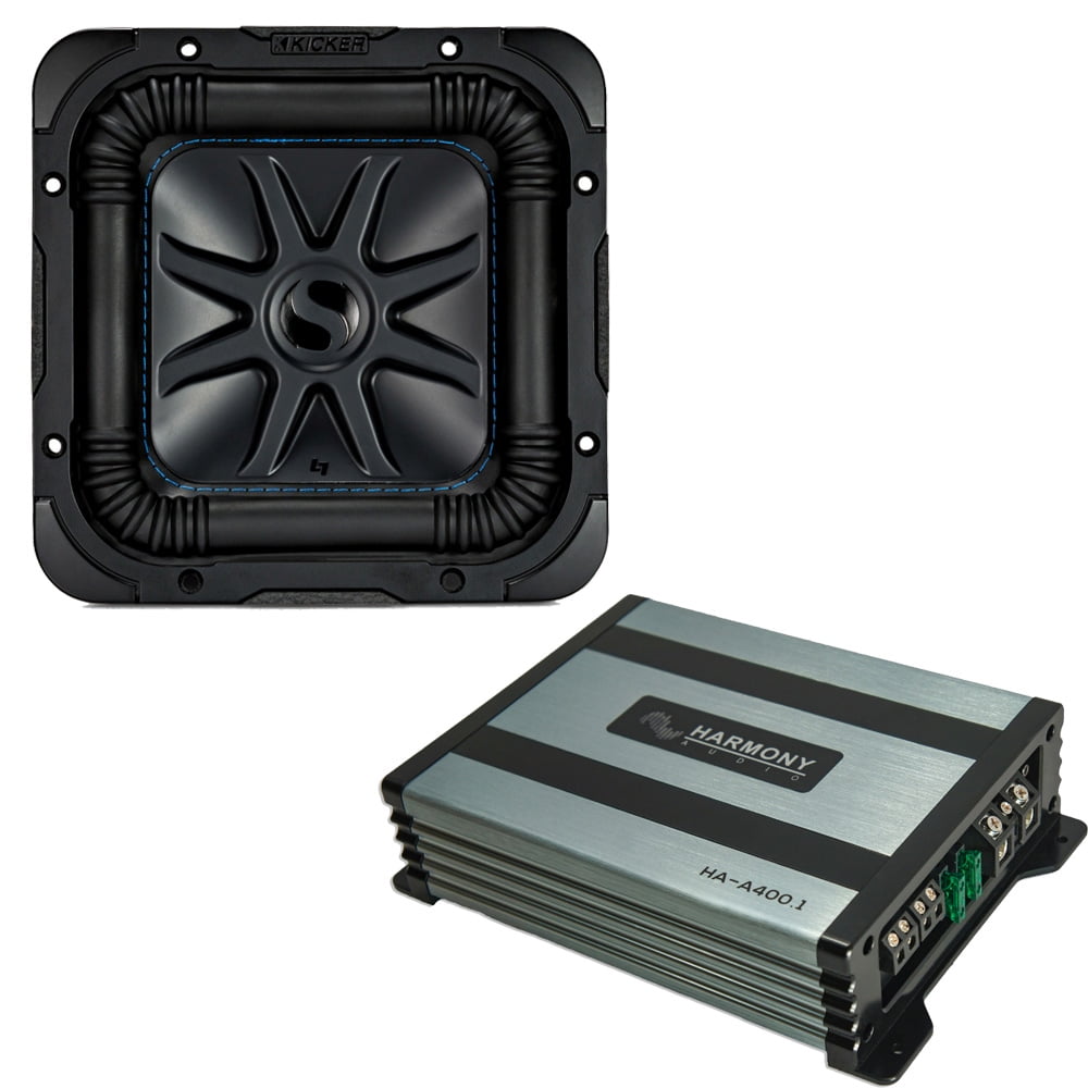 Kicker 44L7S82 Car Audio Solo-Baric 8" Subwoofer Square L7 Dual 2 Ohm ...