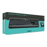 Logitech Quiet, Full-Sized USB Wireless Keyboard and Mouse Set ...