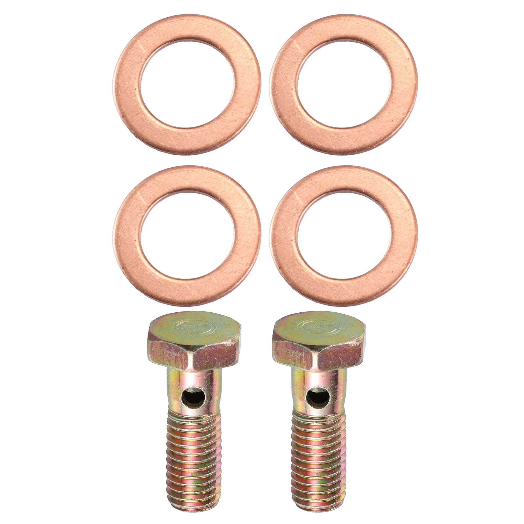 Unique Bargains 2 Set Single Banjo Bolt Brake Fitting Adapter Kit M10x1 ...