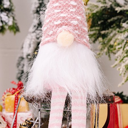 TB&W Christmas Gnomes Figure Mini Dwarf Statue Faceless Dwarf Toy Cute ...