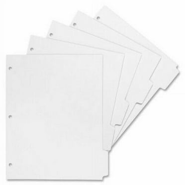 Business Source, BSN16481, Mylar-reinforced Plain Tab Indexes, 24 / Box ...