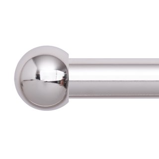 Mainstays 3/4" Filigree Ball Single Curtain Rod, White, 30-84 ...