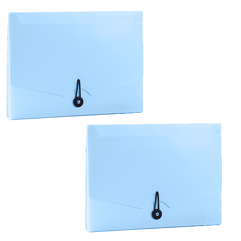 2 Pack File Organizer 12 Pocket Expanding File Folder with Labels ...