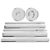 HOMEMAXS 7 Pcs Craft Rivet Installation Tool 8.00X0.90X0.90CM Silver ...