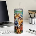 Bloodhound Dog Expressionism Art 20oz Insulated Water Bottle Skinny ...
