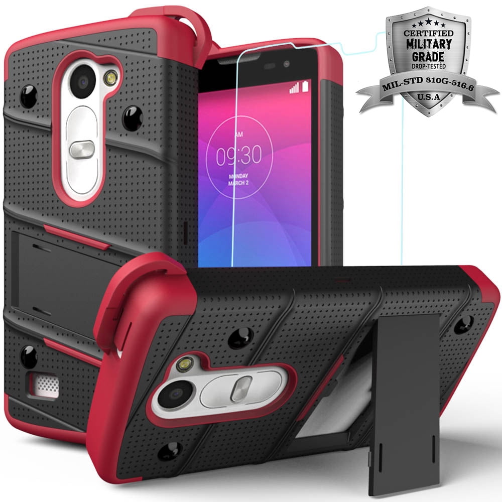 LG Leon Case, Zizo [Bolt Series] with FREE [LG Leon Screen Protector ...