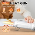 300W Mini Heat Gun, Portable Hot Air Gun with Nozzle, Fast Heating ...