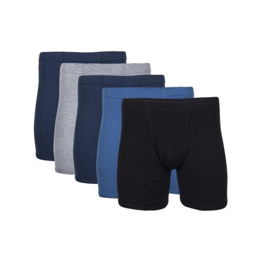 Hanes Men's Value Pack Covered Waistband Boxer Briefs, 6 Pack - Walmart.com