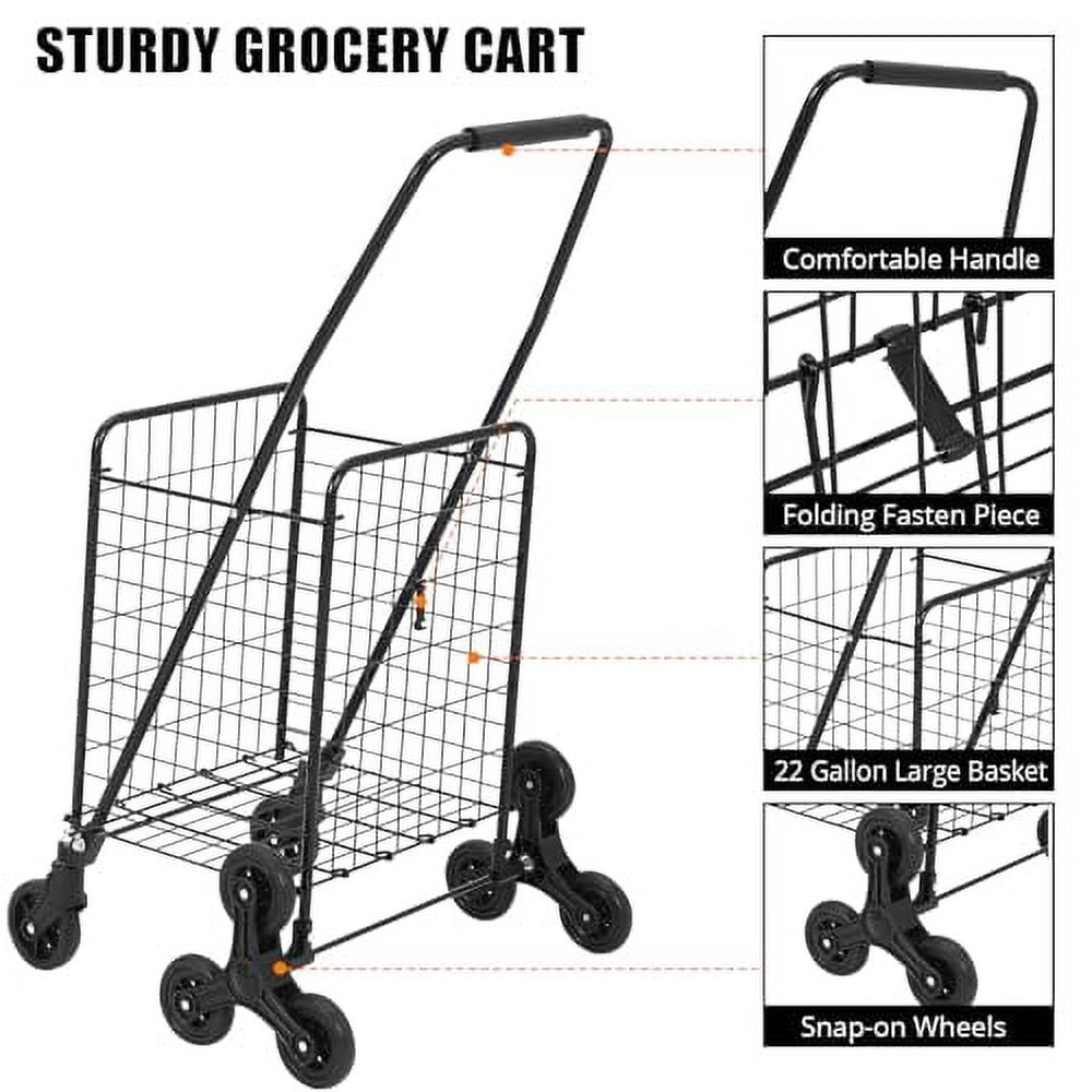 Click here for Ronshin Folding Shopping Cart 110lbs Capacity Allo... prices