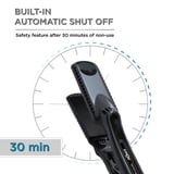 Croc Professional Ionic Black Titanium Hair Straightening Flat Iron 1.5 ...