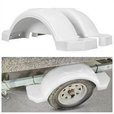 Fulton 008574 Plastic Trailer Fender for Single 14" Tire - White ...