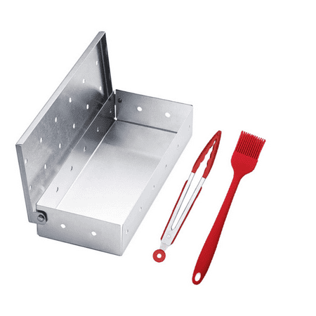 Smoker Box, Stainless Steel Barbecue Smoker Box BBQ Grill Smoke Smoke ...