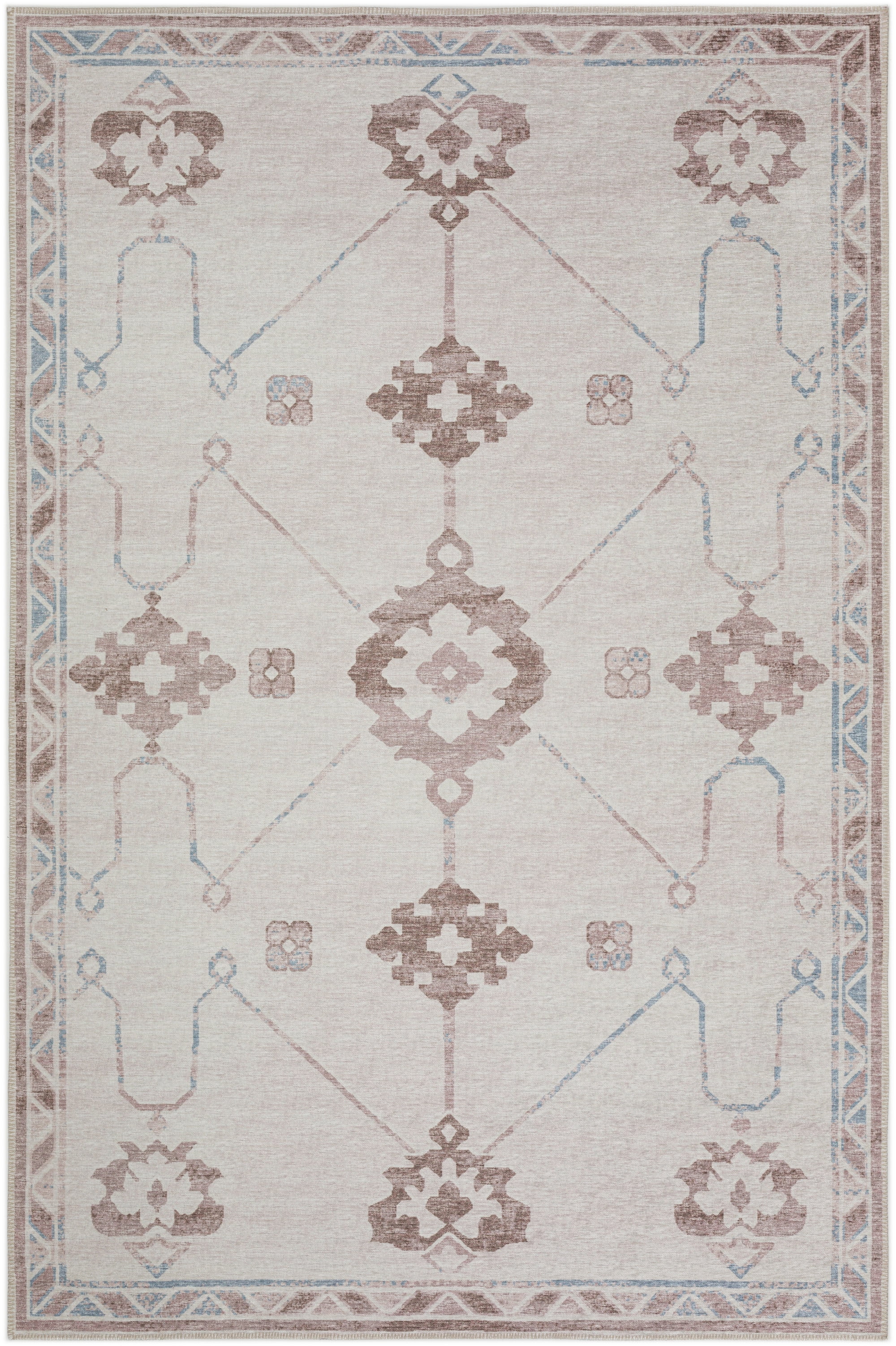 Yuma Indoor/Outdoor Ivory Persian 9' x 12' Non-Skid Area Rug - Walmart.com